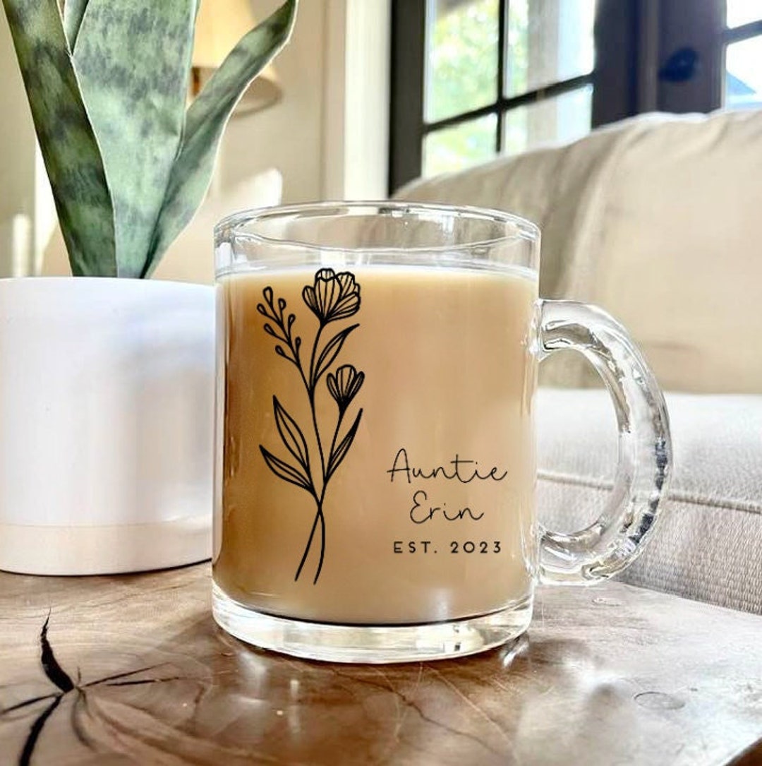 Custom Aunt Name Mug, Aunt Birthday Gift, Aunt Mug, Bae Mug, Pregnancy ...