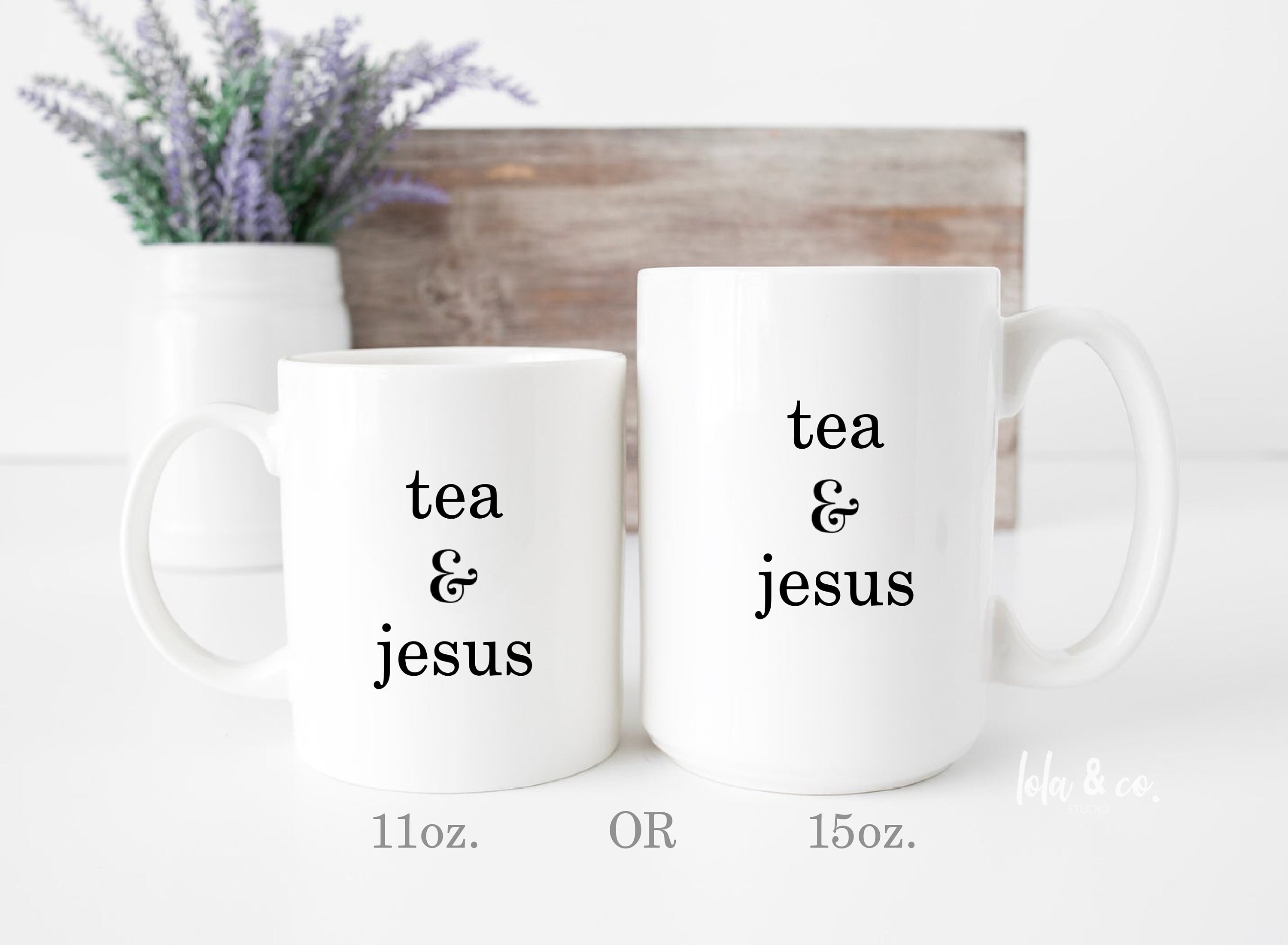 Tea and Jesus mug Coffee tea Mug Cute tea Mug tea Gift | Etsy
