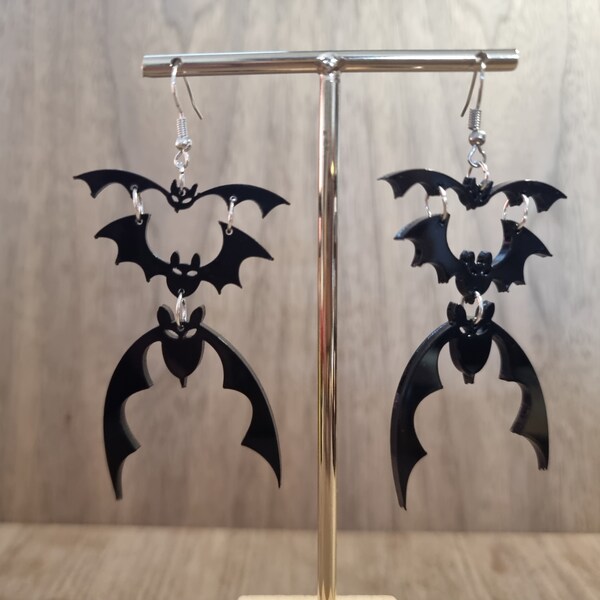 Bat Earring - Etsy