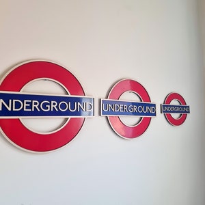 Custom London Underground Sign - Your Text Here - Etsy