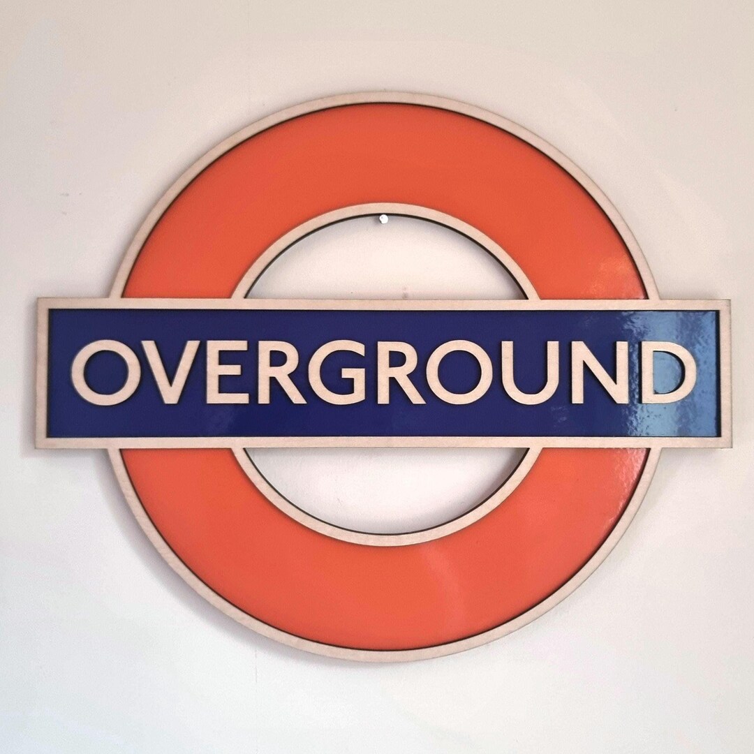 Custom London Overground Train Sign - Your Text Here - Etsy