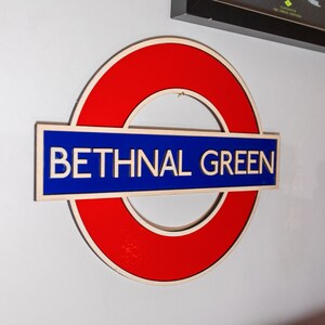 Custom London Underground Sign - Your Text Here - Etsy
