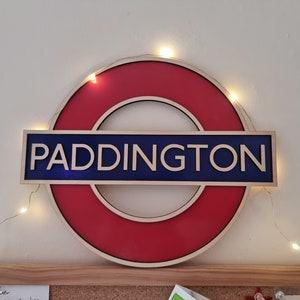 Custom London Underground Sign - Your Text Here - Etsy