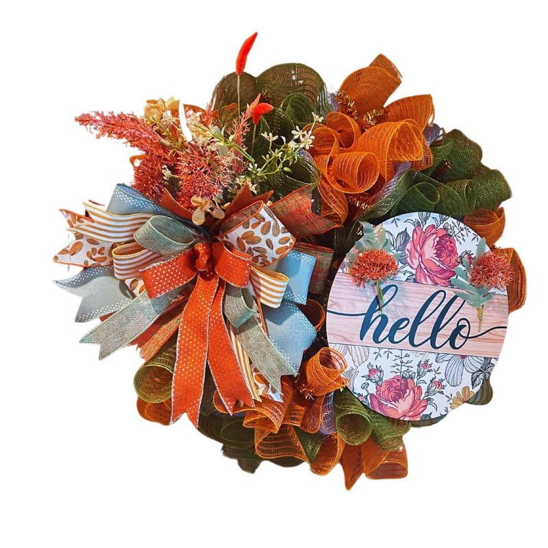 Hello Wreath - Etsy