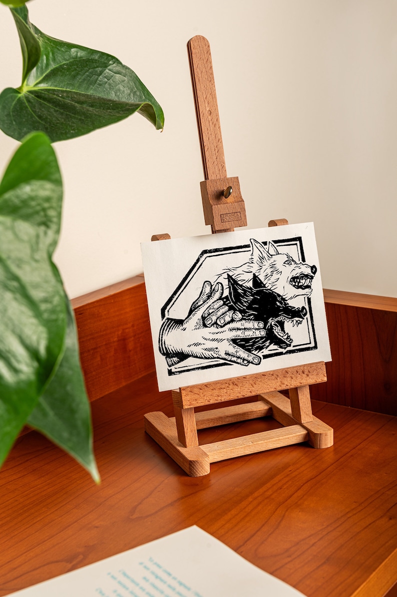 Jujutsu Kaisen Divine Dogs Shikigami - Linocut A5 Print - Etsy