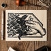 Jujutsu Kaisen Rabbit Escape Shikigami - Linocut A5 Print - Etsy