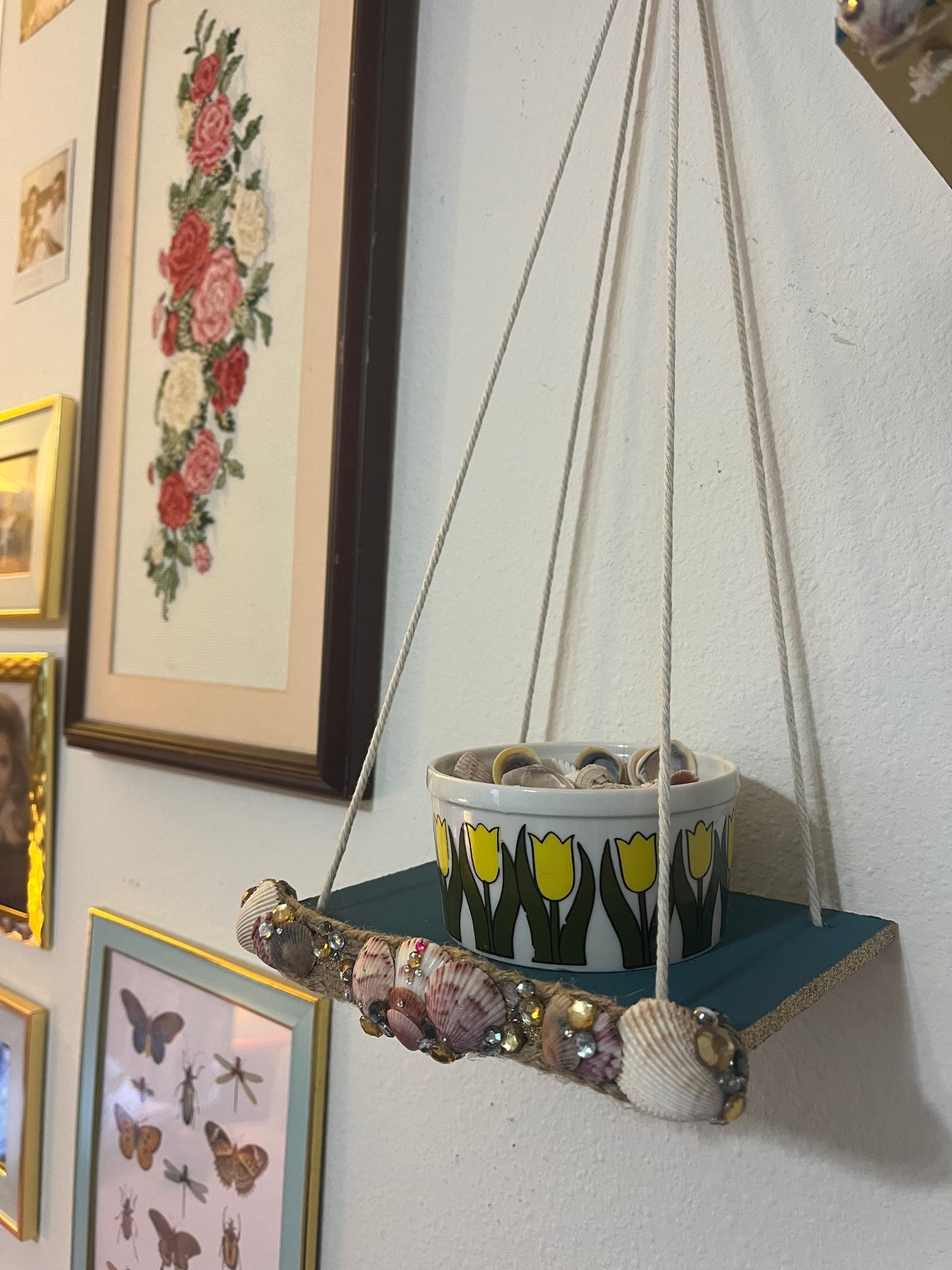 Coastal Mermaid Bejeweled Seashell Boho Wall Shelves 3-pack - Etsy