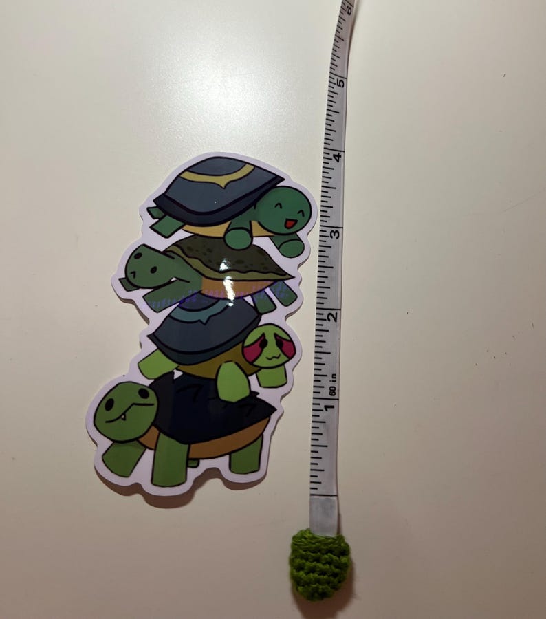 Rottmnt Turtle Stack Sticker - Waterproof Turtle Tots (4 In) - Etsy