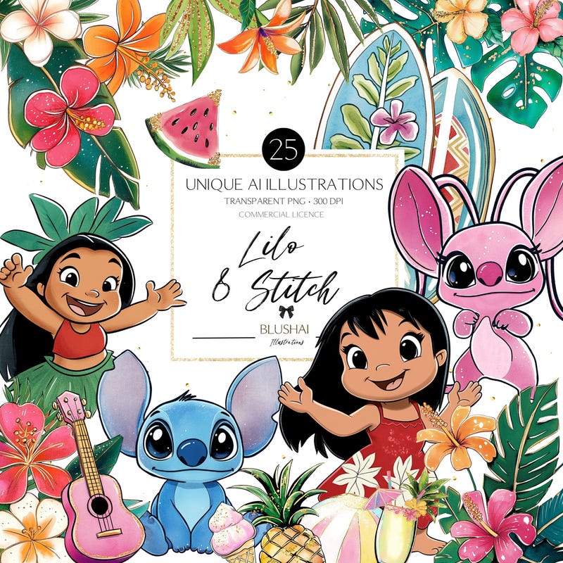 Lilo and Stitch Flowers - Etsy