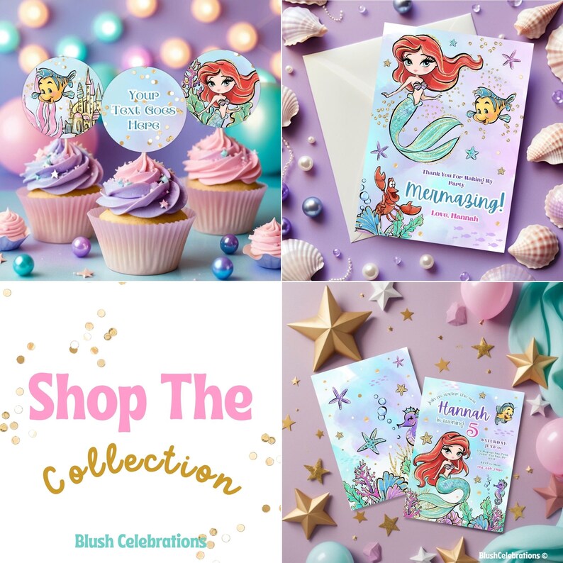 Editable Mermaid Party Welcome Sign Little Mermaid Welcome Sign ...