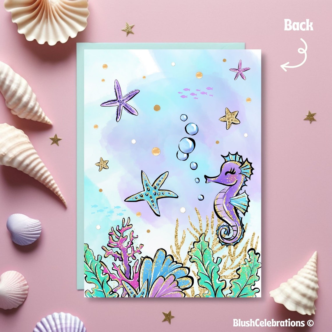 Editable Mermaid Birthday Party Invitation Mermaid Under the Sea ...