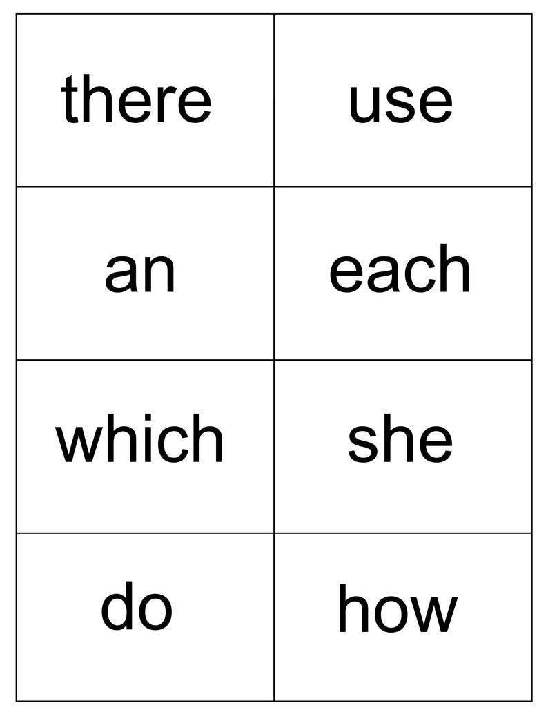 100 Printable Flashcards Fry Sight Words | Prek, Kindergarten, 1st ...