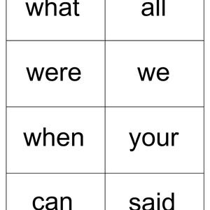 100 Printable Flashcards Fry Sight Words | Prek, Kindergarten, 1st ...