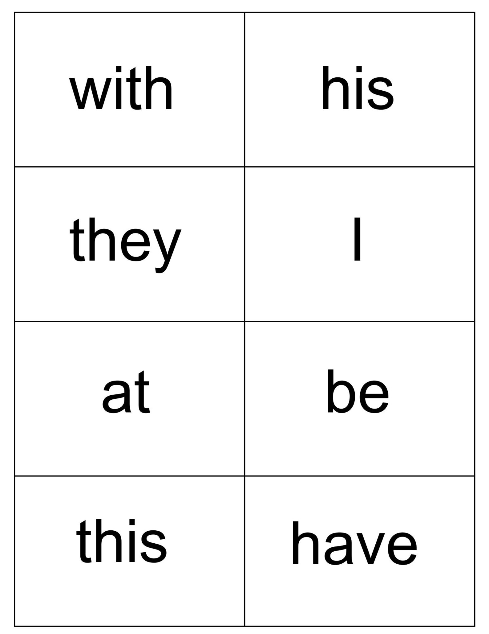 100 Printable Flashcards Fry Sight Words | Prek, Kindergarten, 1st ...