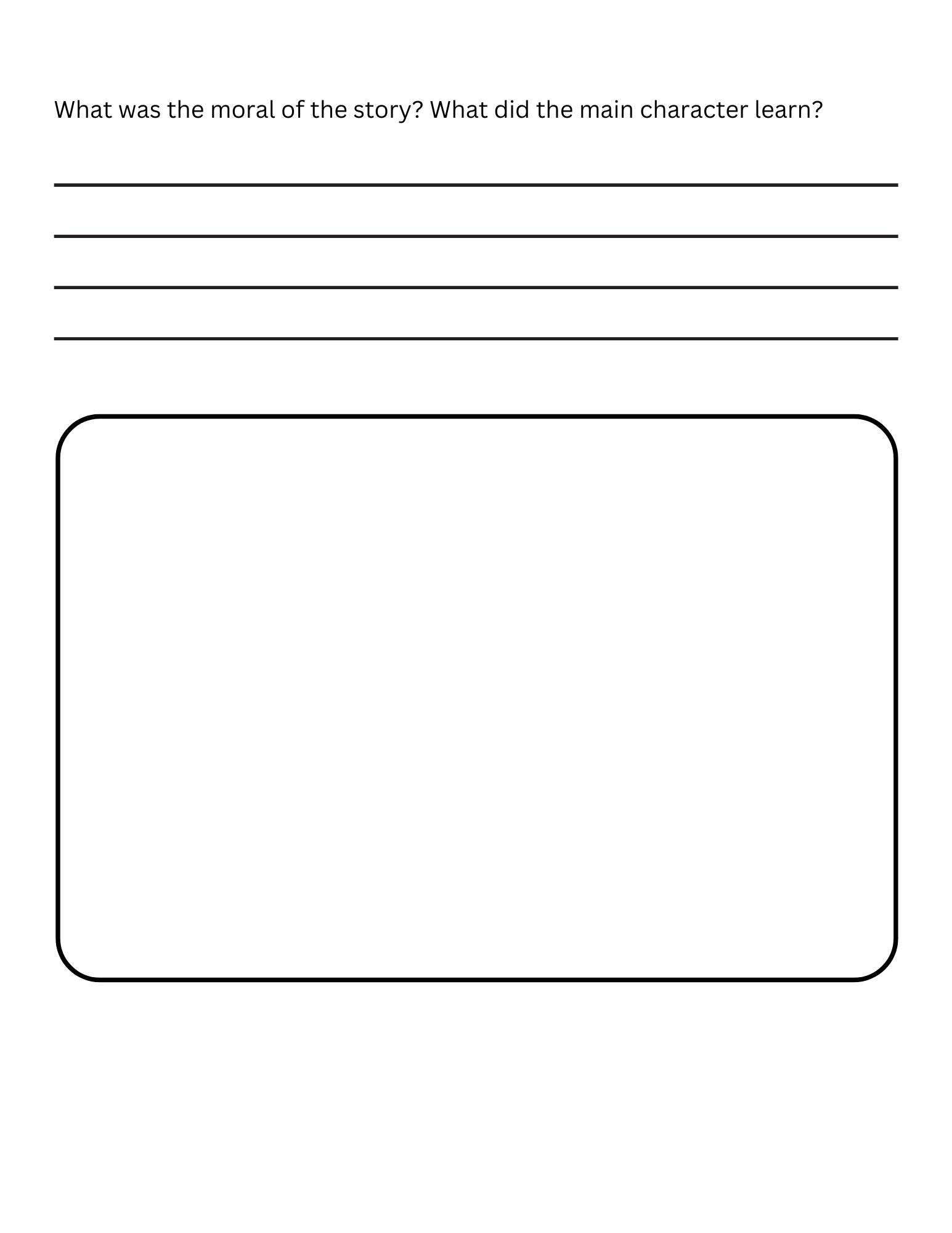 Story Retelling Activity | Worksheet for Story Retelling | Writing ...