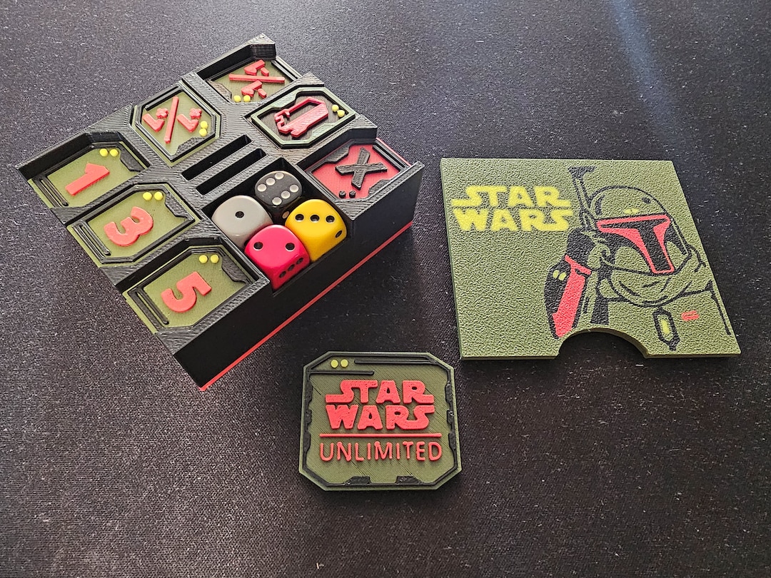 Star Wars Unlimited Token Set and Token Box: Boba Fett - Etsy