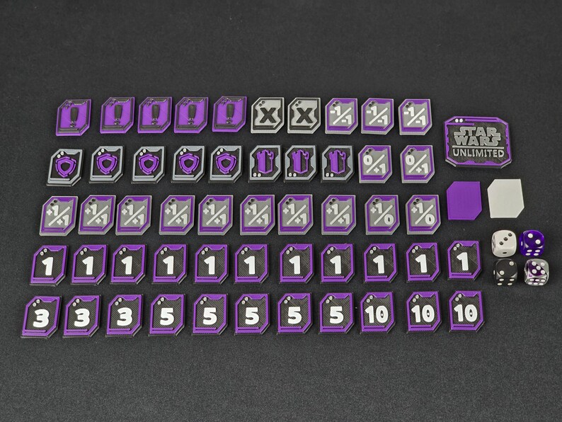 Star Wars Unlimited Token Set and Token Box: Mace Windu - Etsy