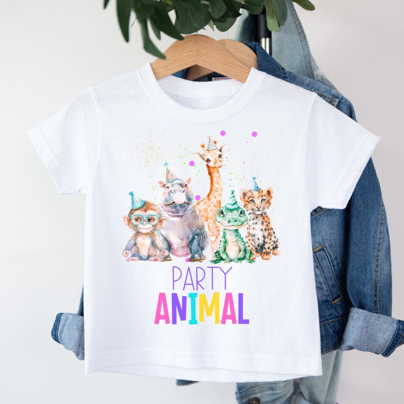 Zoo Animals Birthday Party Shirt: 'party Animal' Tee - Etsy