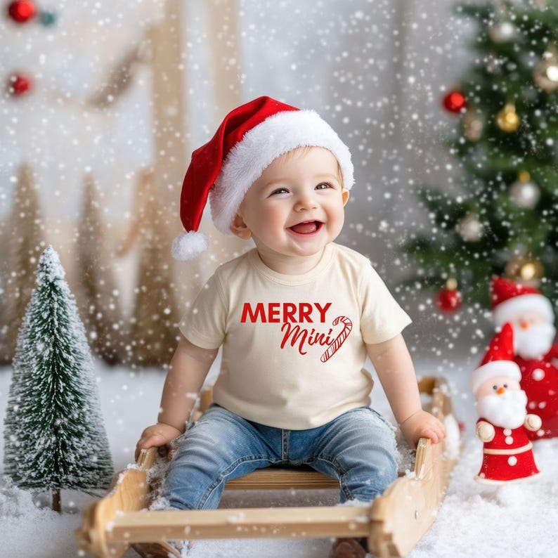 Merry Mama Dada Mini Christmas Shirts and Onesies, Matching Family ...