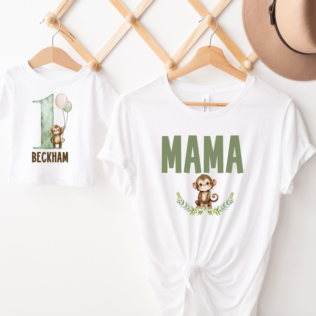 Monkey Birthday Shirt, First Birthday Shirt, Monkey 1st Birthday Outfit ...