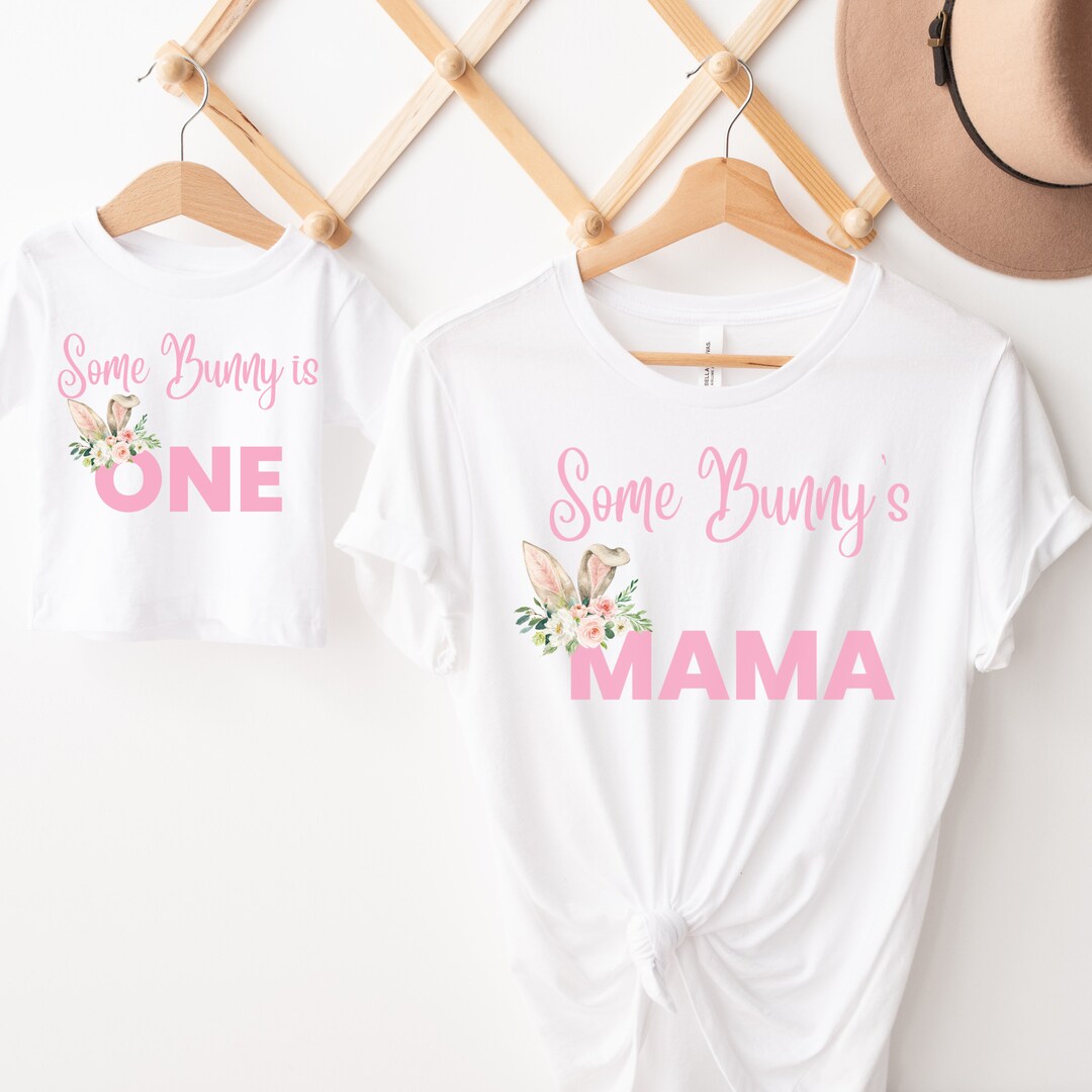 Some Bunny is One Birthday Shirt, First Birthday Shirt, Bunny 1st ...