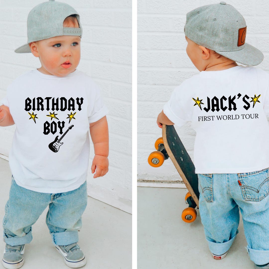 First World Tour Birthday Shirt: Rock Star Family Matching Tees - Etsy