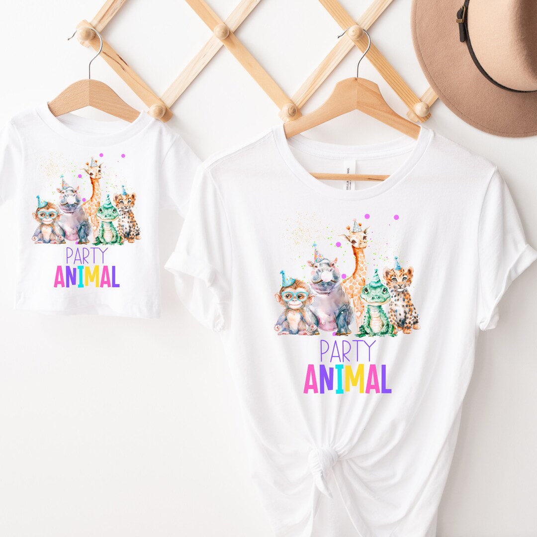 Zoo Animals Birthday Party Shirt: 'party Animal' Tee - Etsy