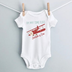 Time Flies Birthday Shirt, Flying Into One, Flight Crew Family Shirts ...