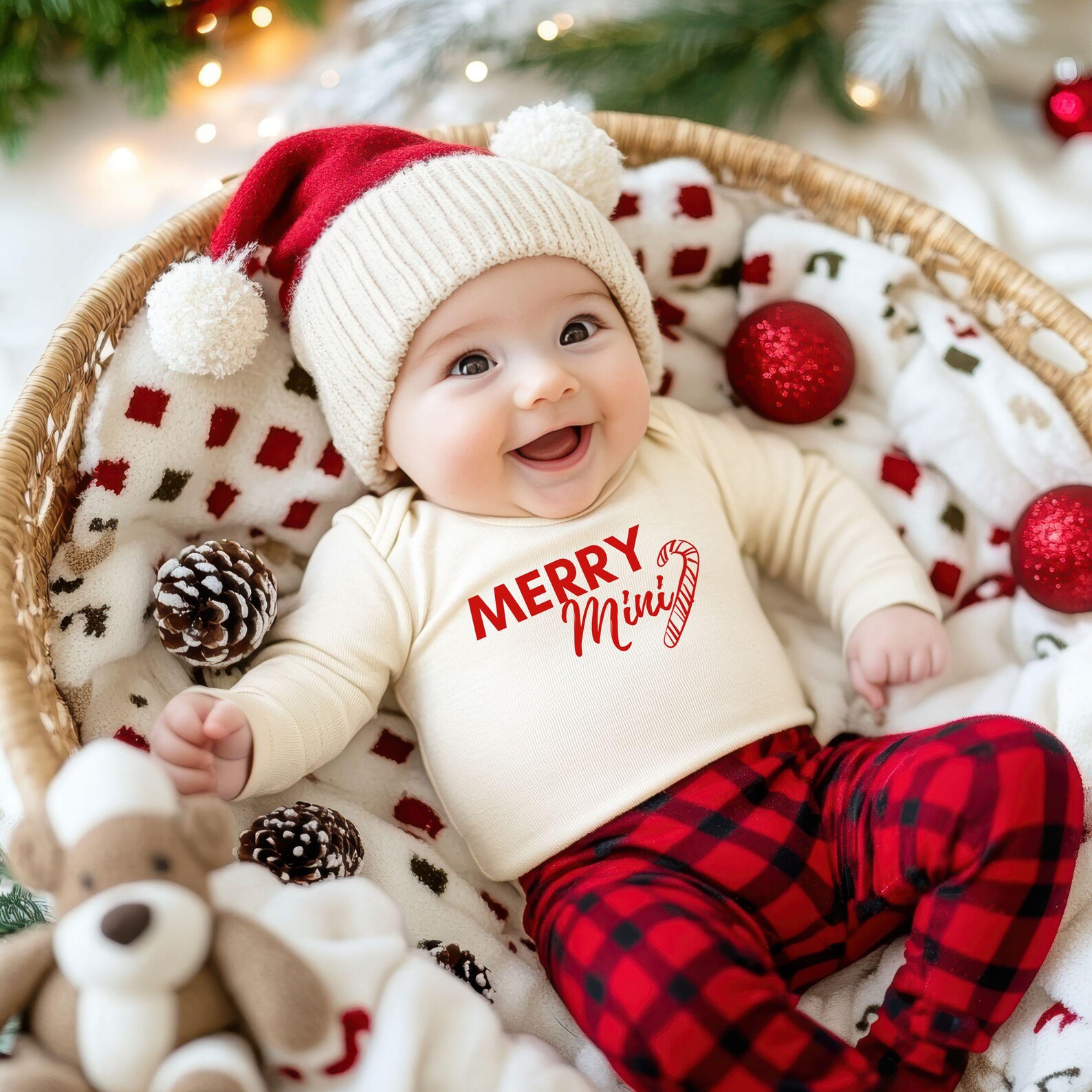 Merry Mama Dada Mini Christmas Shirts and Onesies, Matching Family ...