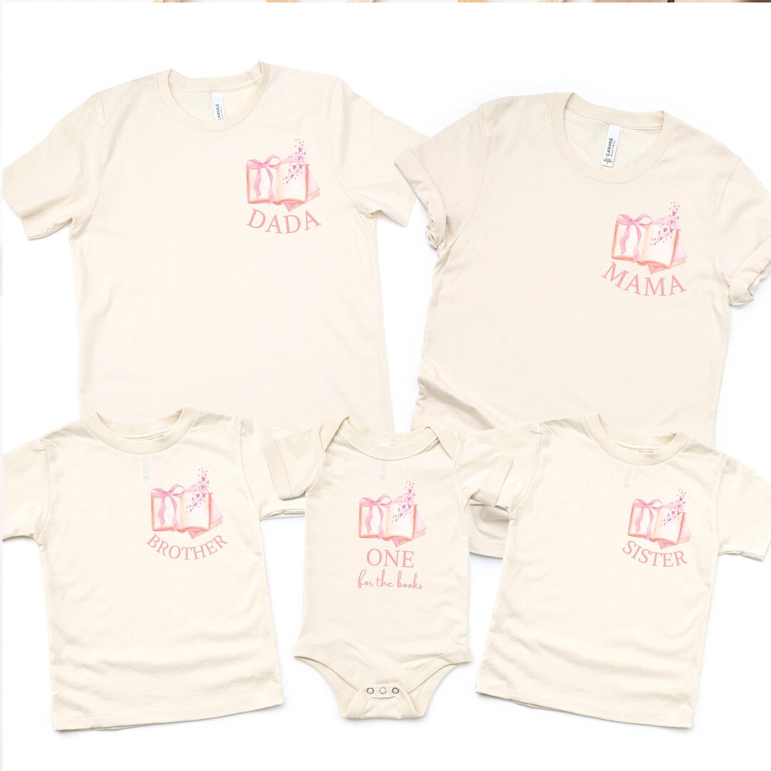 First Chapter Birthday Shirt: Book Theme Matching Family Outfits - Etsy