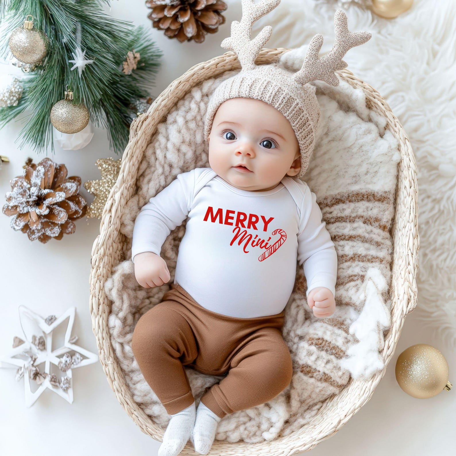 Merry Mama Dada Mini Christmas Shirts and Onesies, Matching Family ...