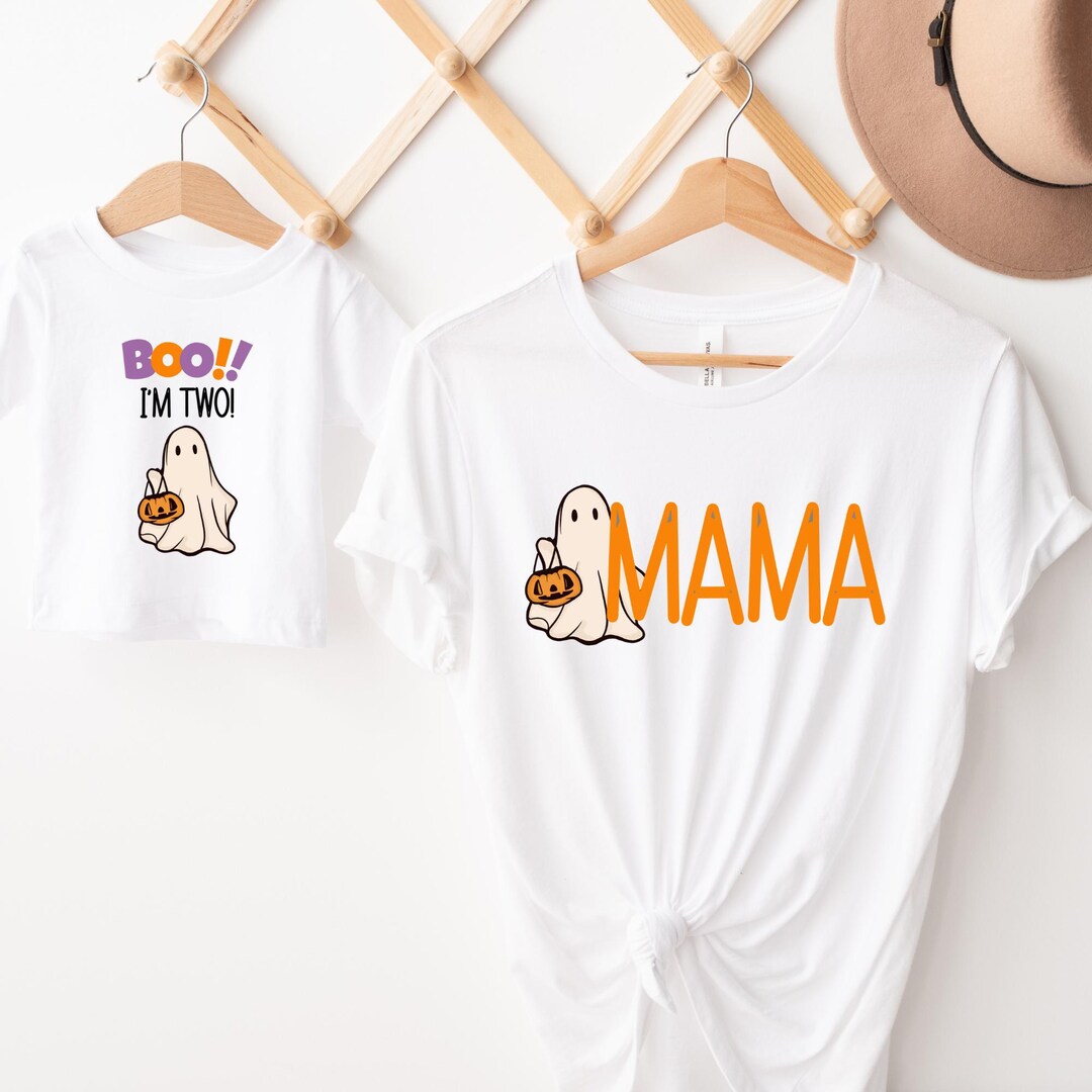 Boo I'm Two Birthday Shirt: Halloween Ghost Party, Family Matching - Etsy