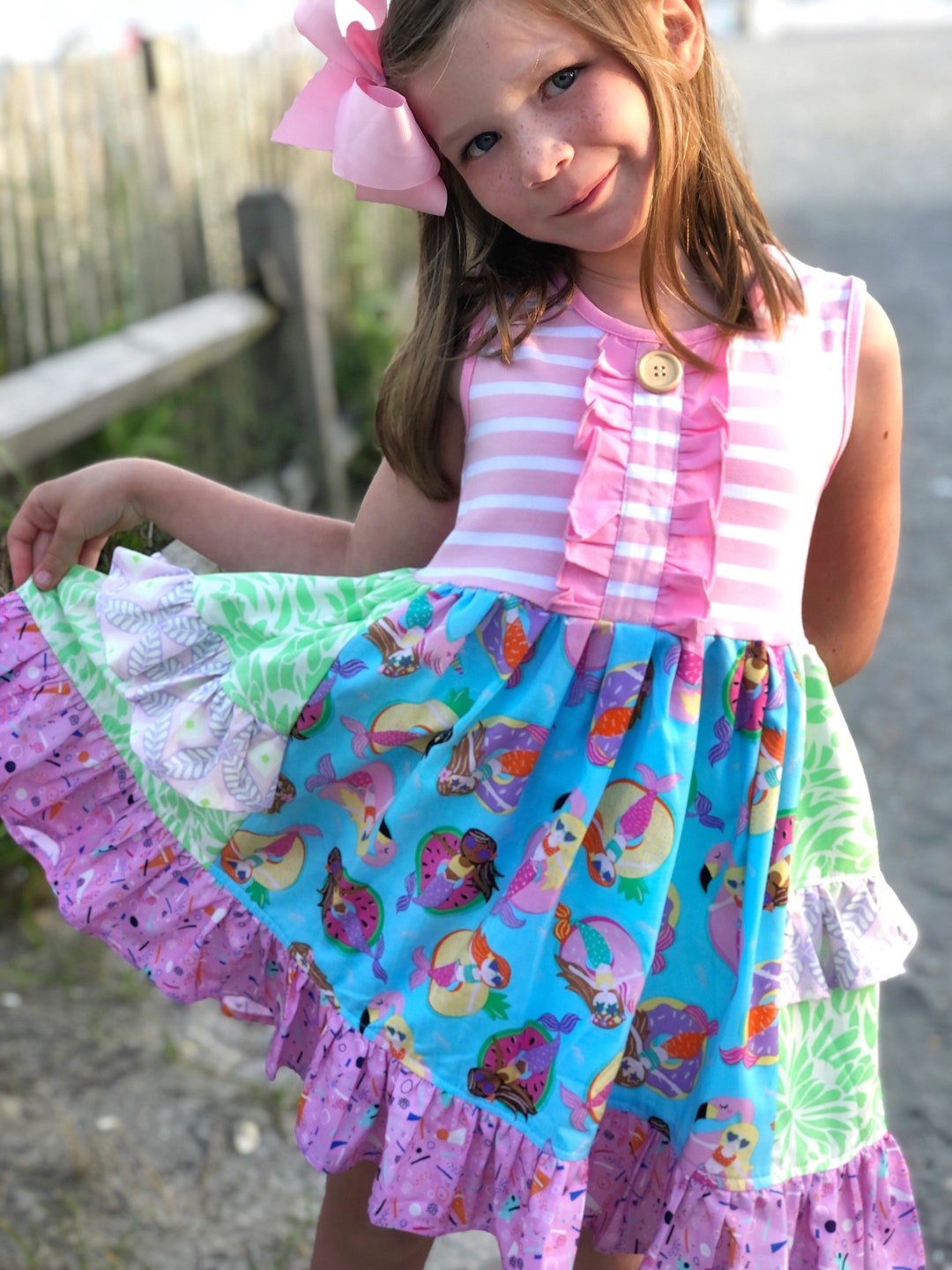 Mermaid Dress Birthday Party Mermaid Party Outfit Girls Birthday Dress ...