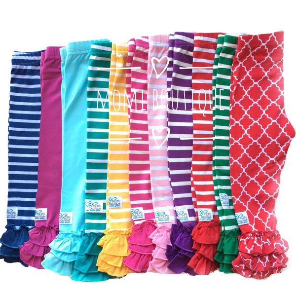 Ruffle Leggings - Etsy