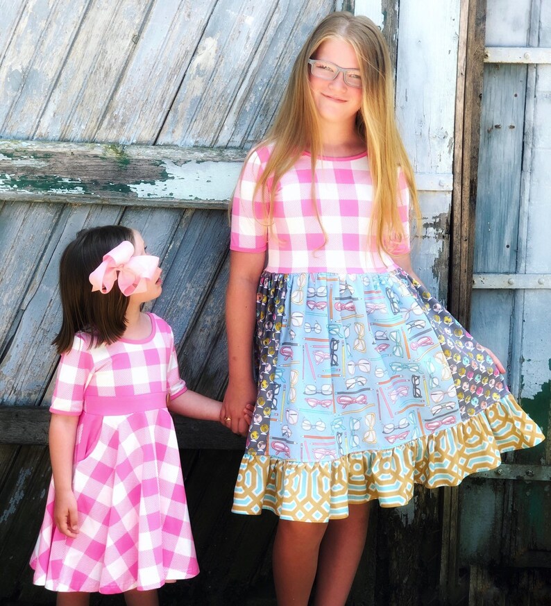 Back to School Dress Buffalo Plaid Girls School Dresses - Etsy