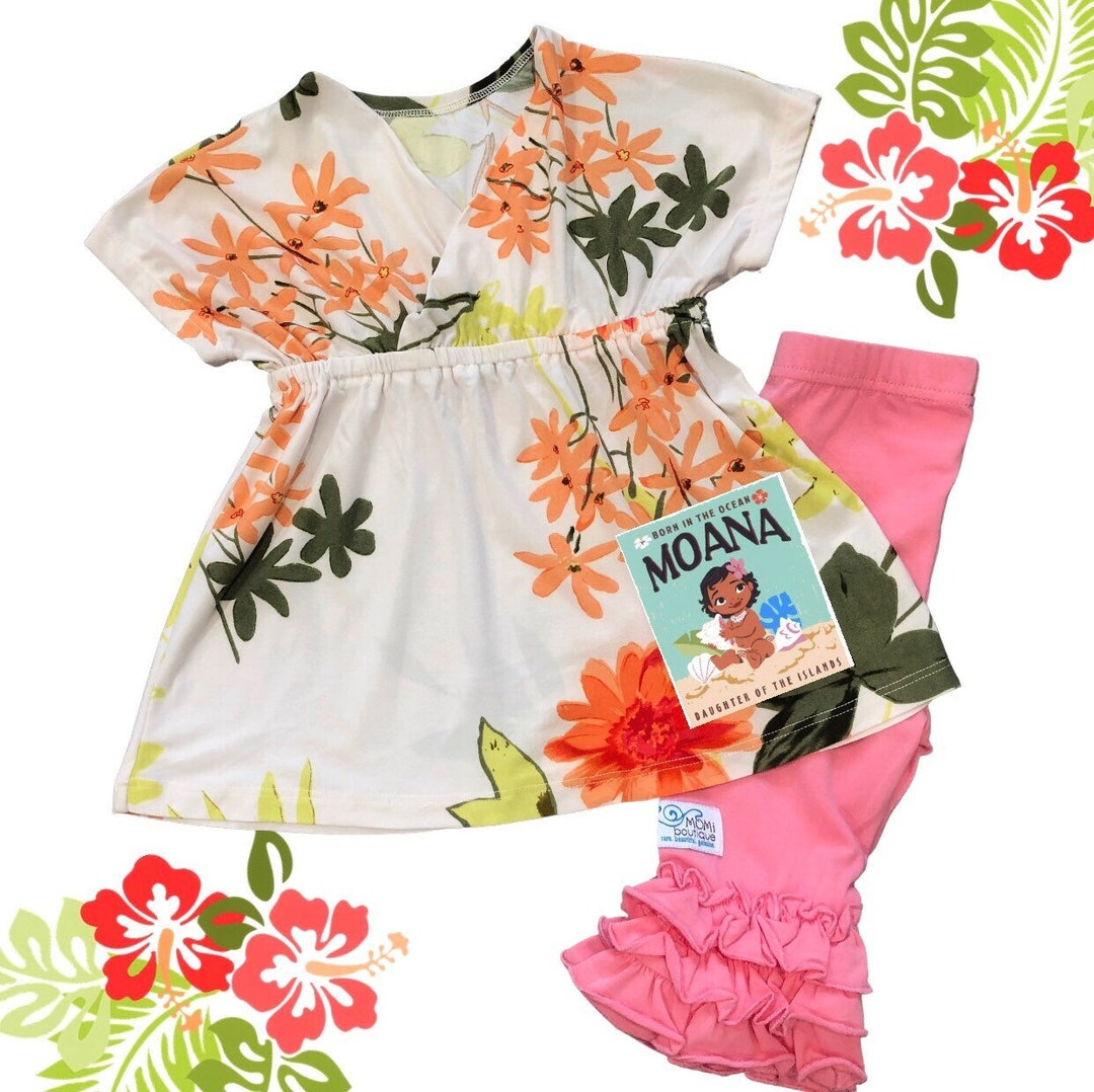 Moana Outfit, Aulani Disney Outfit, Disney Top Toddler Moana Top Capri ...