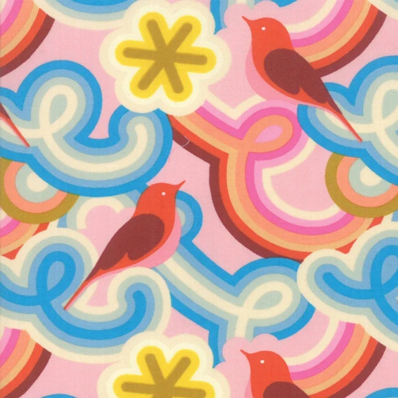 Ruby Star Fabric - Etsy