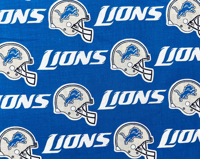 Detroit Lions Fabric Detroit Lions Helmet Fabric Vhtf Oop NFL Team ...