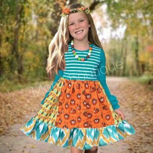 Turkey Dress, Thanksgiving Dress, Girls Thanksgiving, Girls Toddler ...
