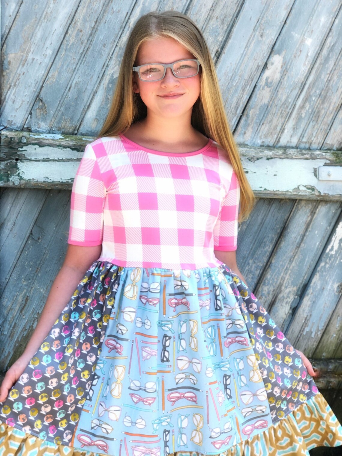 Back to School Dress Buffalo Plaid Girls School Dresses - Etsy