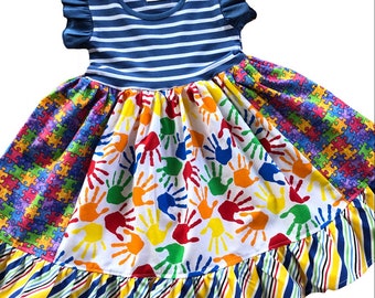 Autism Awareness Dress - Etsy UK