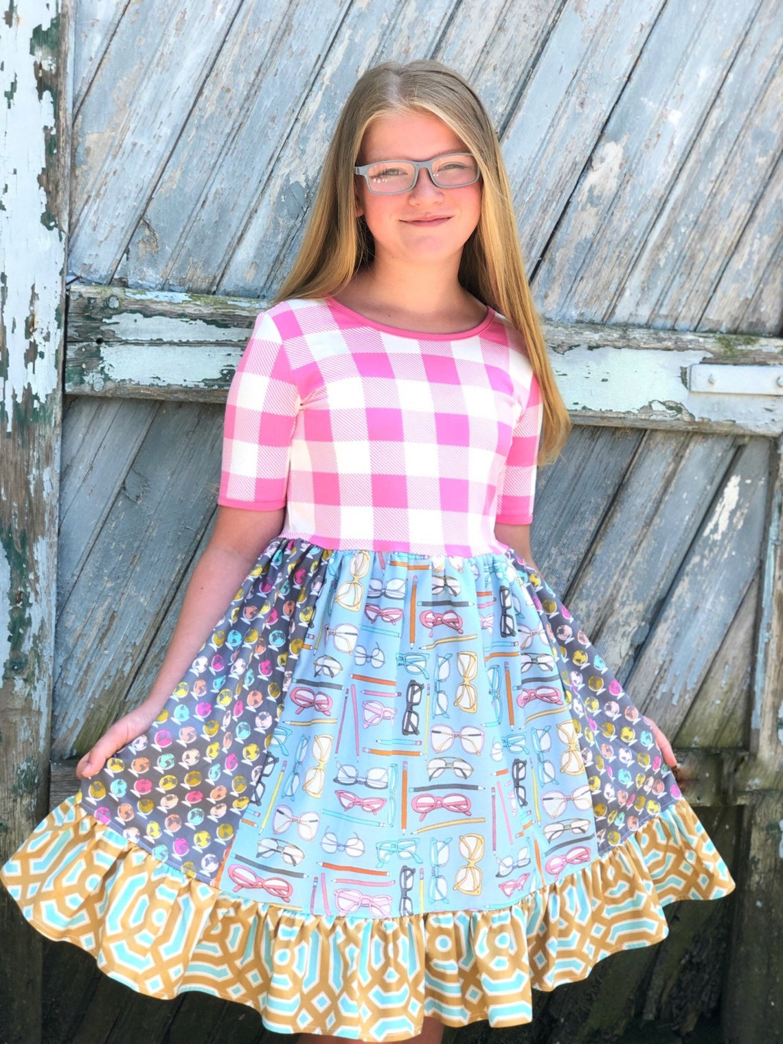 Back to School Dress Buffalo Plaid Girls School Dresses - Etsy