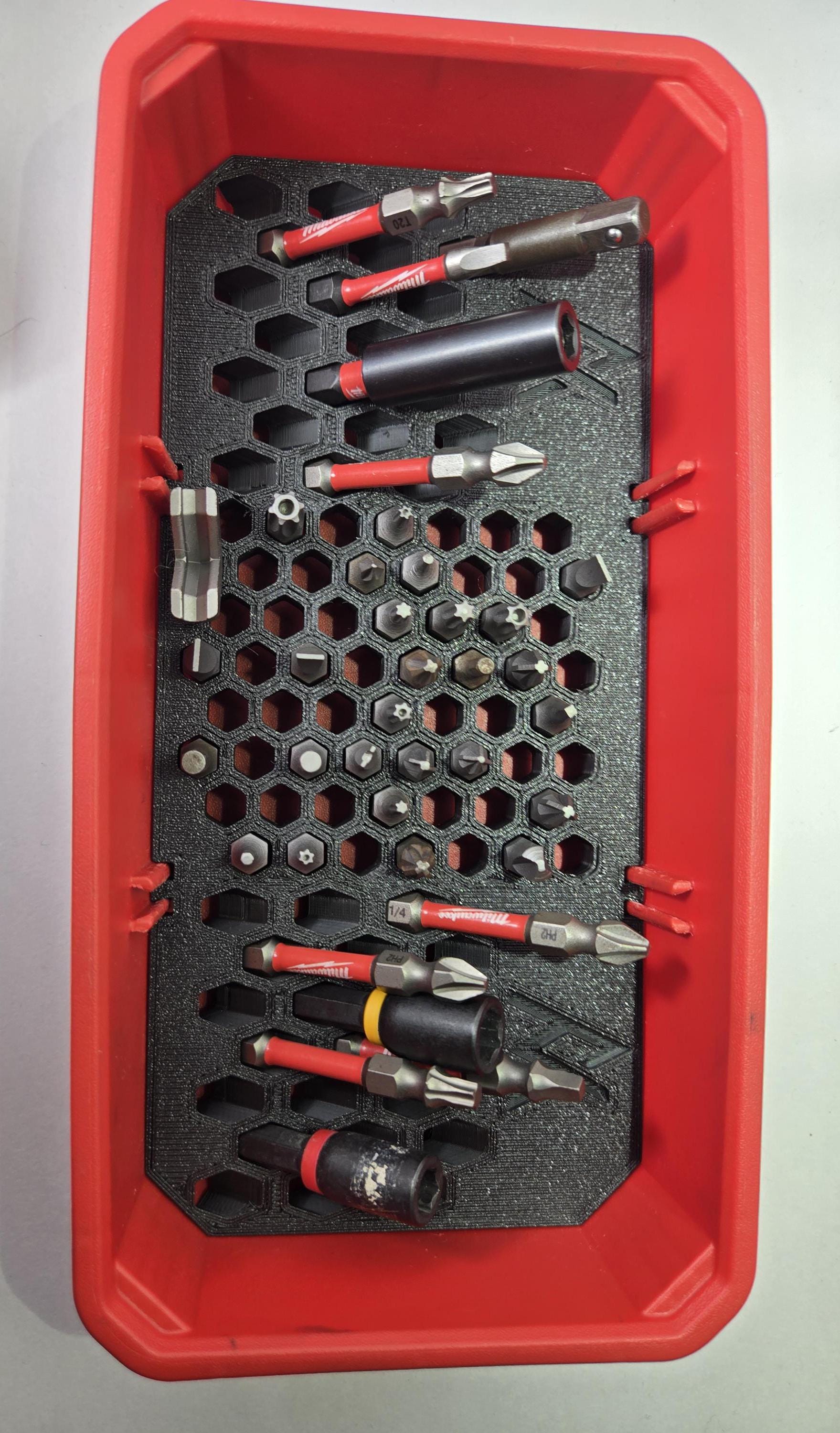 Milwaukee Packout Organizer | Low Profile | for up to 2" and 1/4" Bits ...