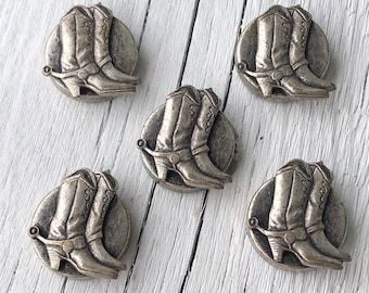 Cowboy Boot Buttons | Etsy