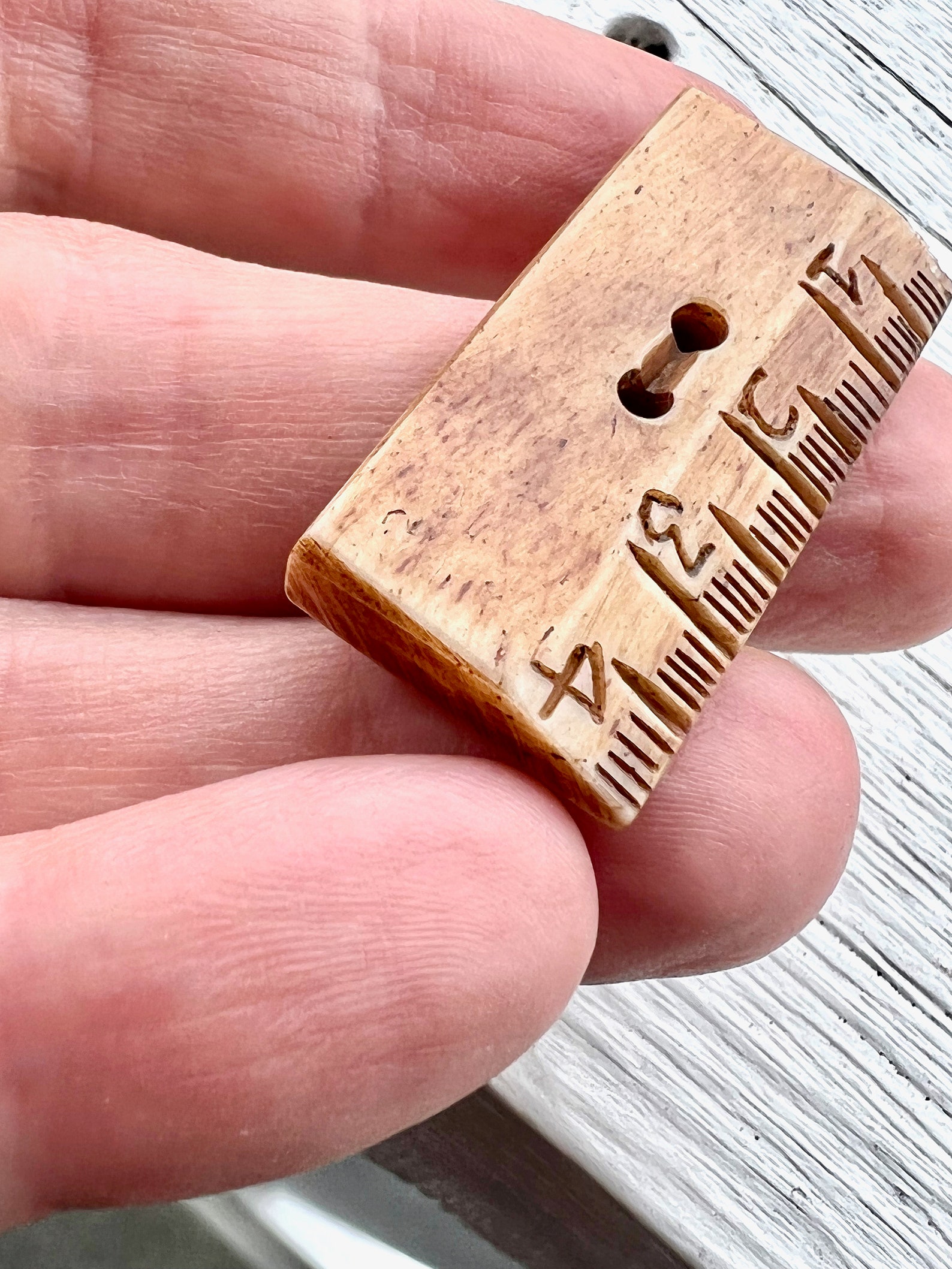 1.5 Bone Ruler Button Realistic Goofy 4 Inch Ruler | Etsy