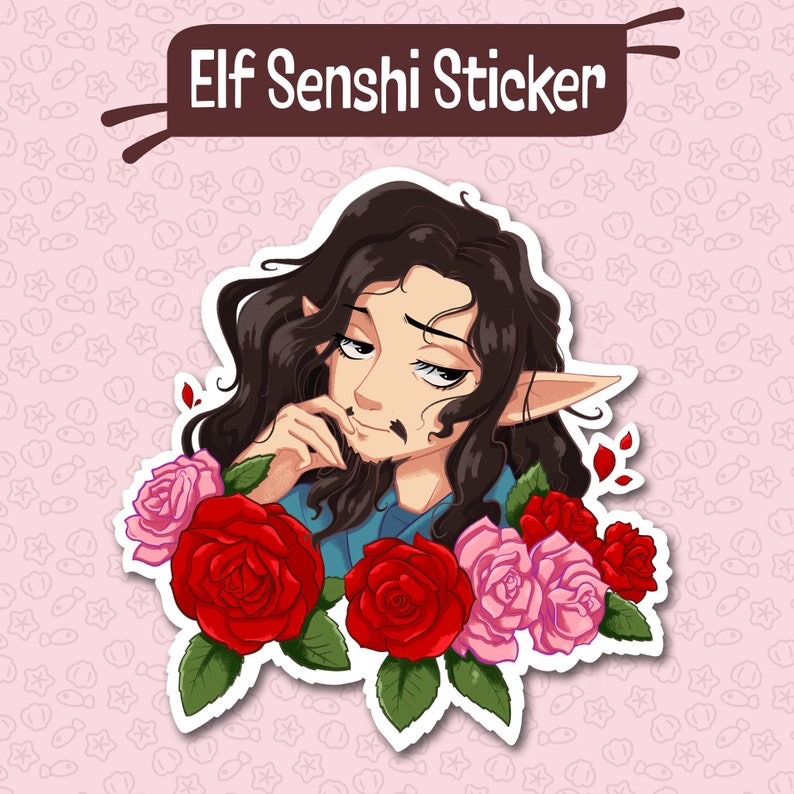 Elf Senshi Sticker Anime Funny Cute Kawaii for Bullet Journal Planner ...