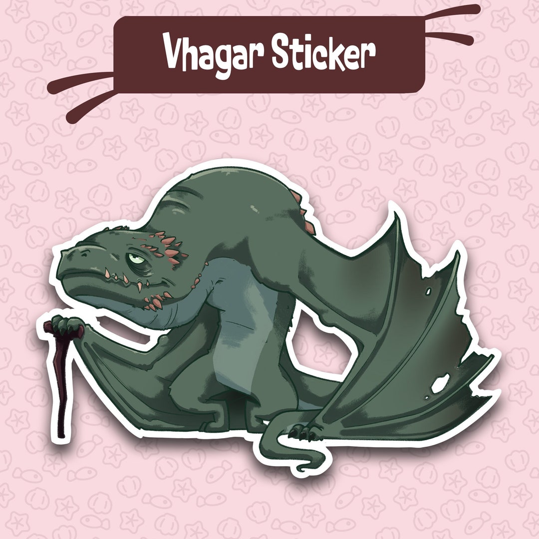 Vhagar House of the Dragon Sticker | Funny | Cute Kawaii for Bullet ...