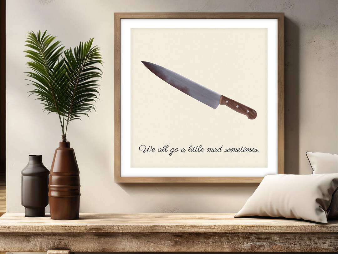 Framed Psycho Wall Art | Poster | Print | Quote | 10″×10″ | 12″×12 ...
