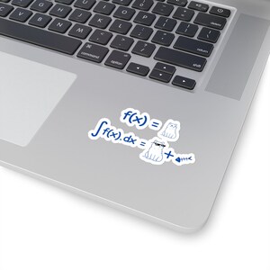 Math Integral Funny Sticker Decal, Laptop Stickers, Tumbler Stickers ...