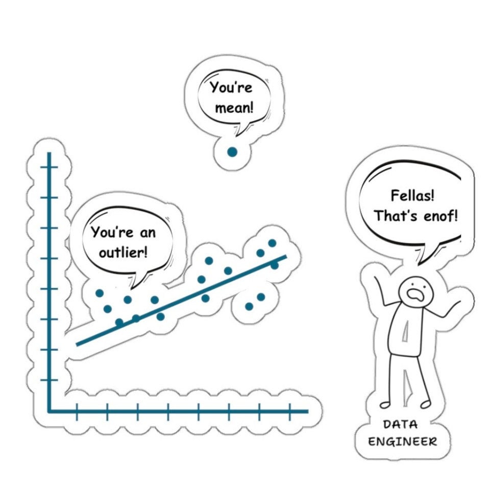 Data Engineer Machine Learning Funny Sticker, Data Scientist, Laptop ...